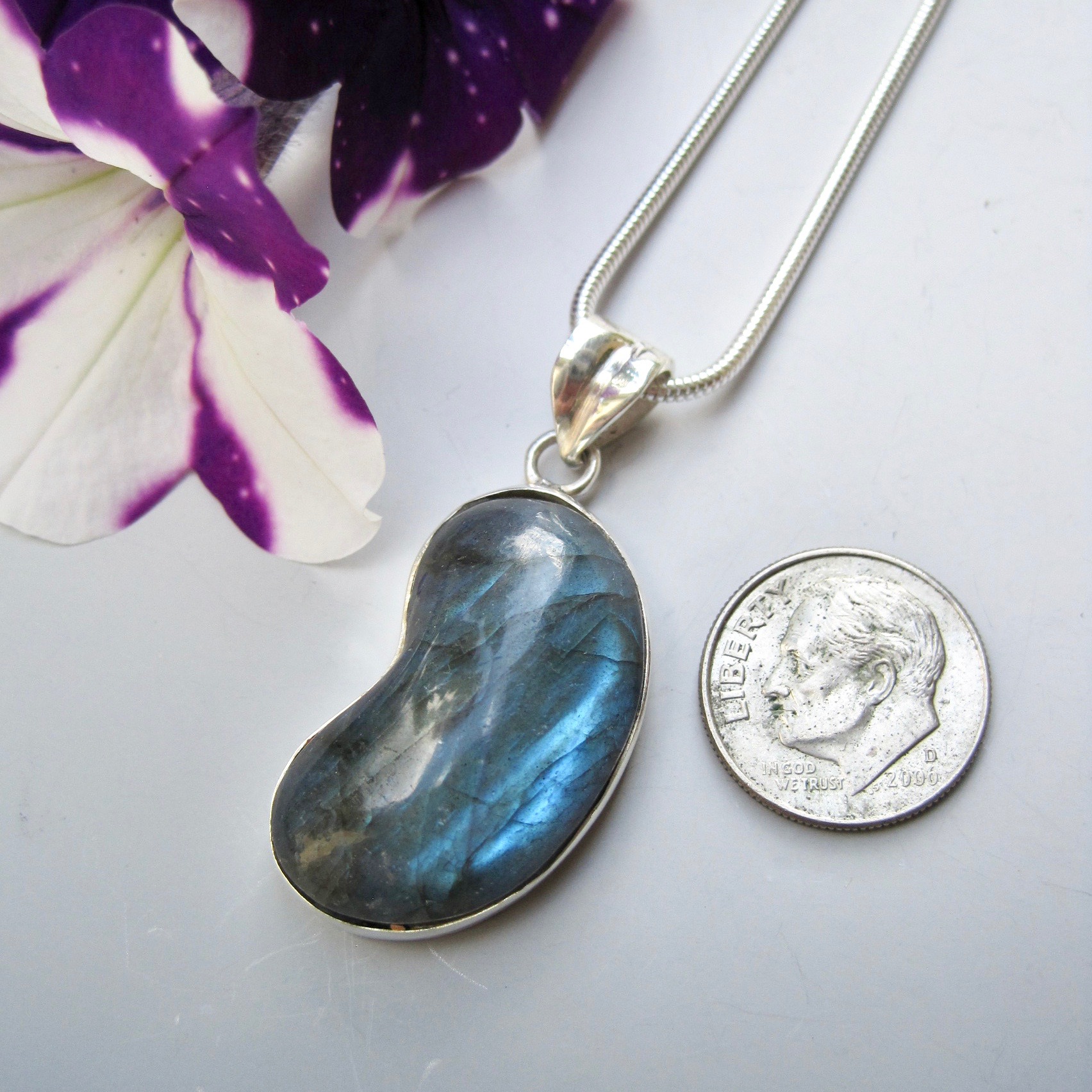 Special Transplant Gift for Donor or Recipient-Labradorite Gemstone and ...