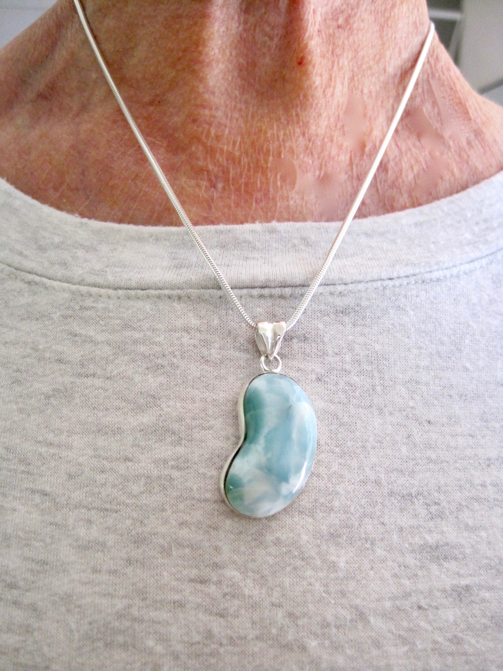 Special Transplant Gift for Donor or Recipient-Larimar Gemstone and ...
